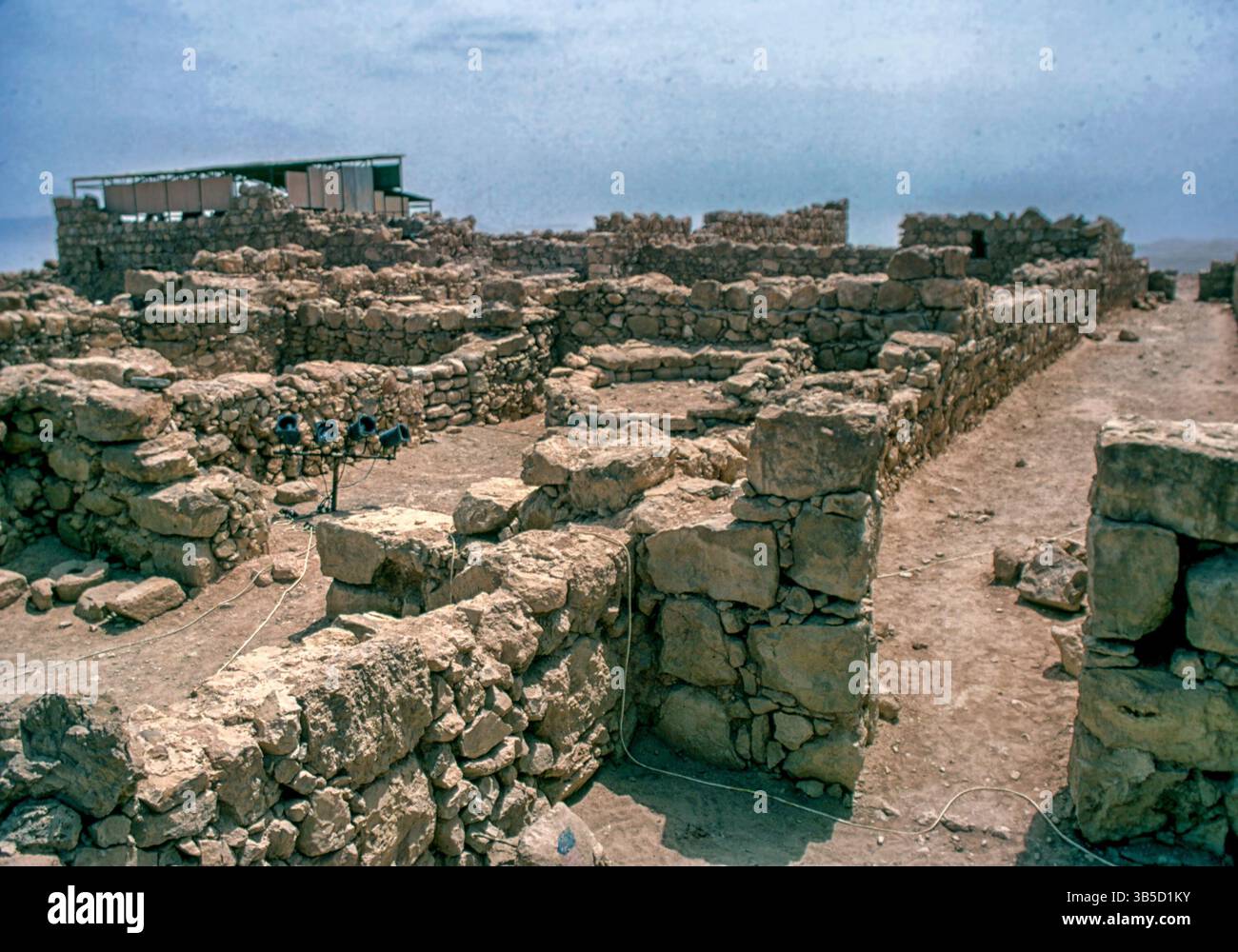 April 6, 1979, Judean Desert, Israel: Ruins of the ancient fortress of ...