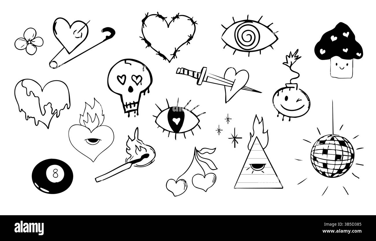 Eye kit Black and White Stock Photos & Images - Alamy