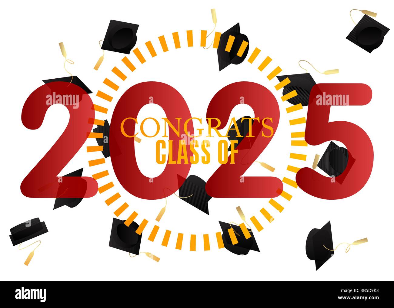 Class of 2025 Graduation design template. Vintage party invitation ...