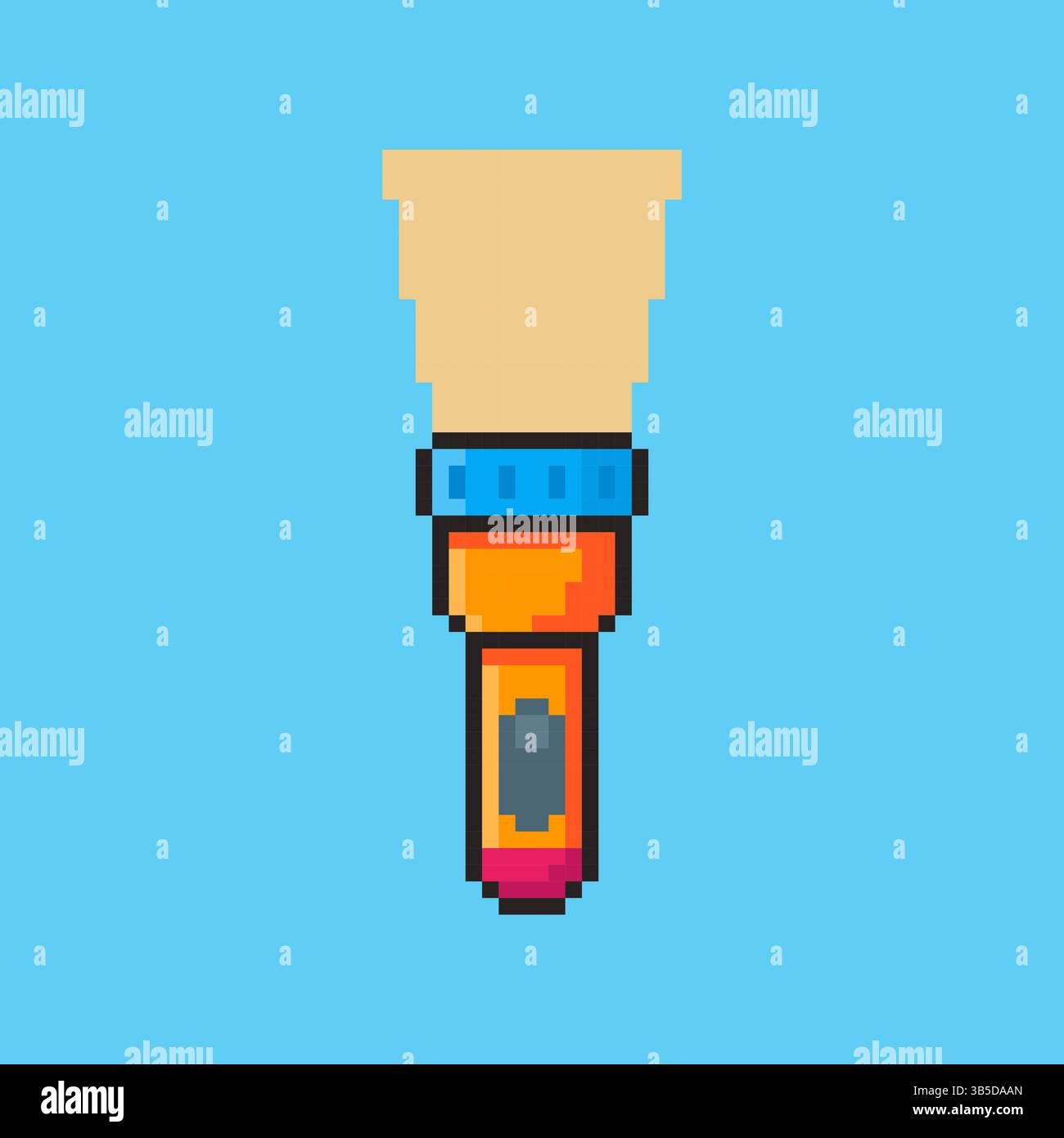 Pixel art Flashlight game asset design Stock Vector Image & Art - Alamy
