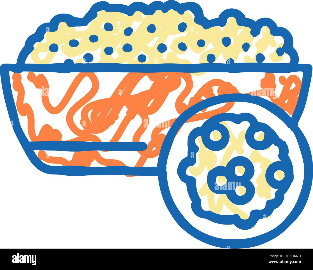 couscous groat icon doodle illustration Stock Vector Image & Art - Alamy
