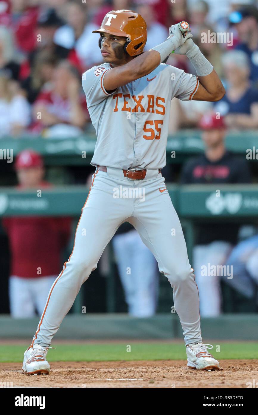 May 1, 2025: Texas outfielder Jonah Williams (55) waits for the pitch ...