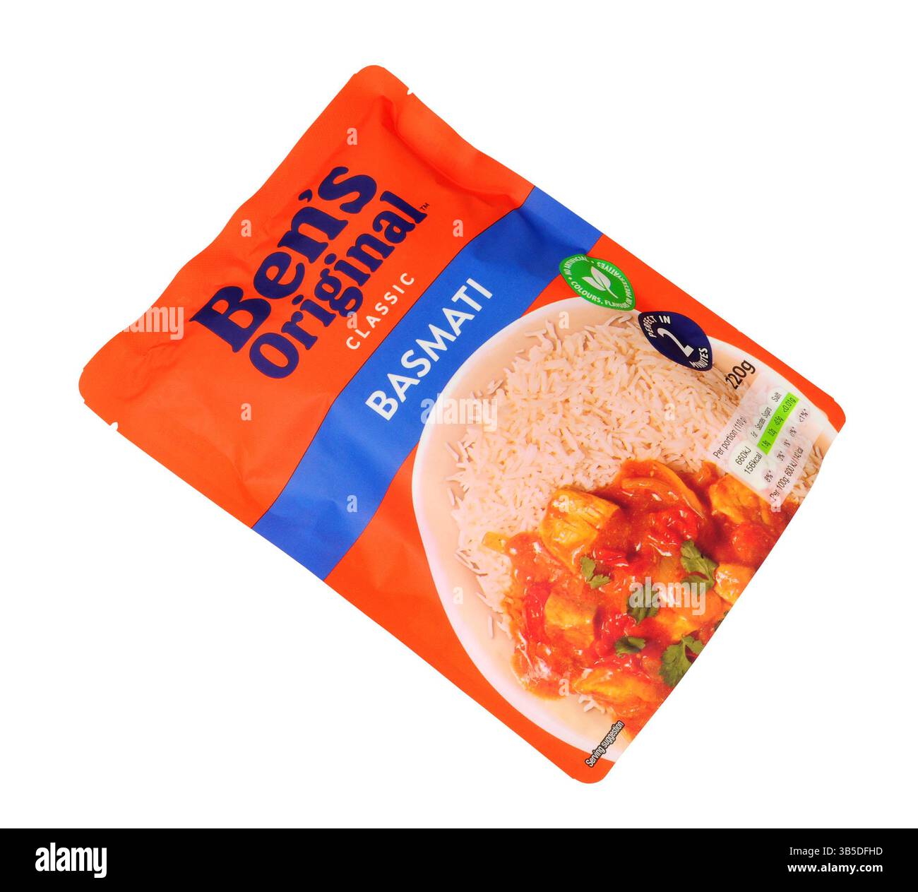 Bens original steamed basmati rice in a 220g microwavable pouch Stock ...