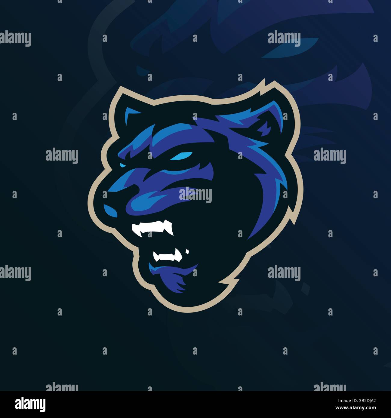 Panther mascot logo design with modern illustration concept style for ...