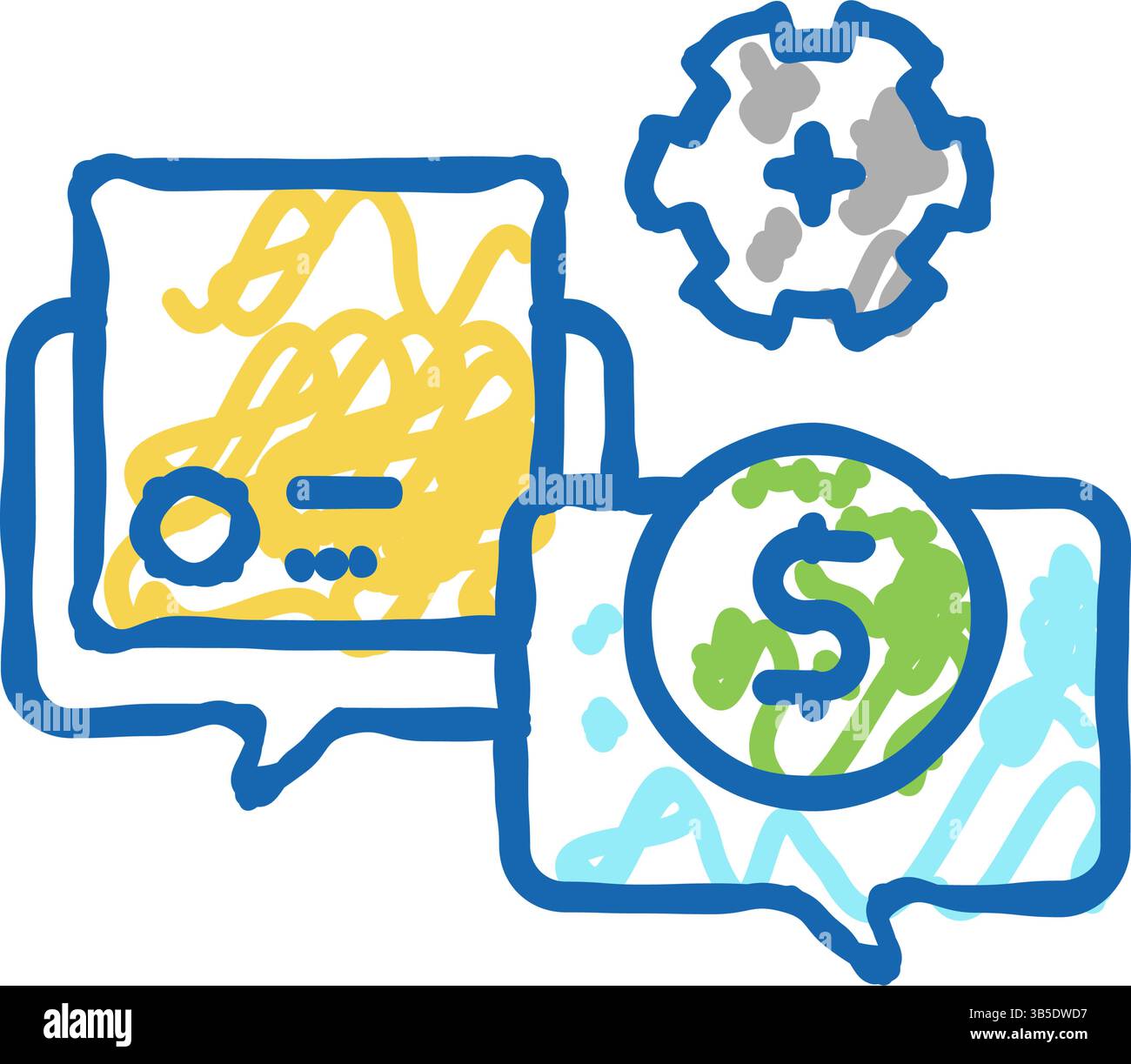 procurement process icon doodle illustration Stock Vector Image & Art ...