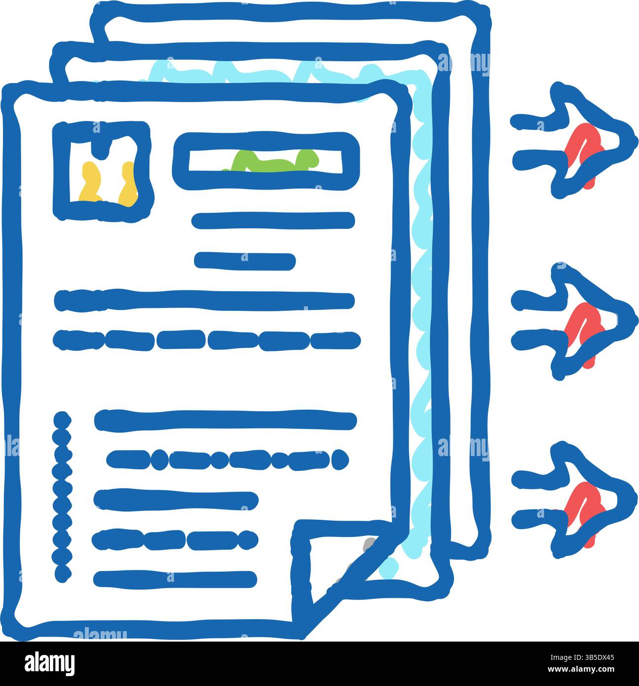 purchase requisition icon doodle illustration Stock Vector Image & Art ...