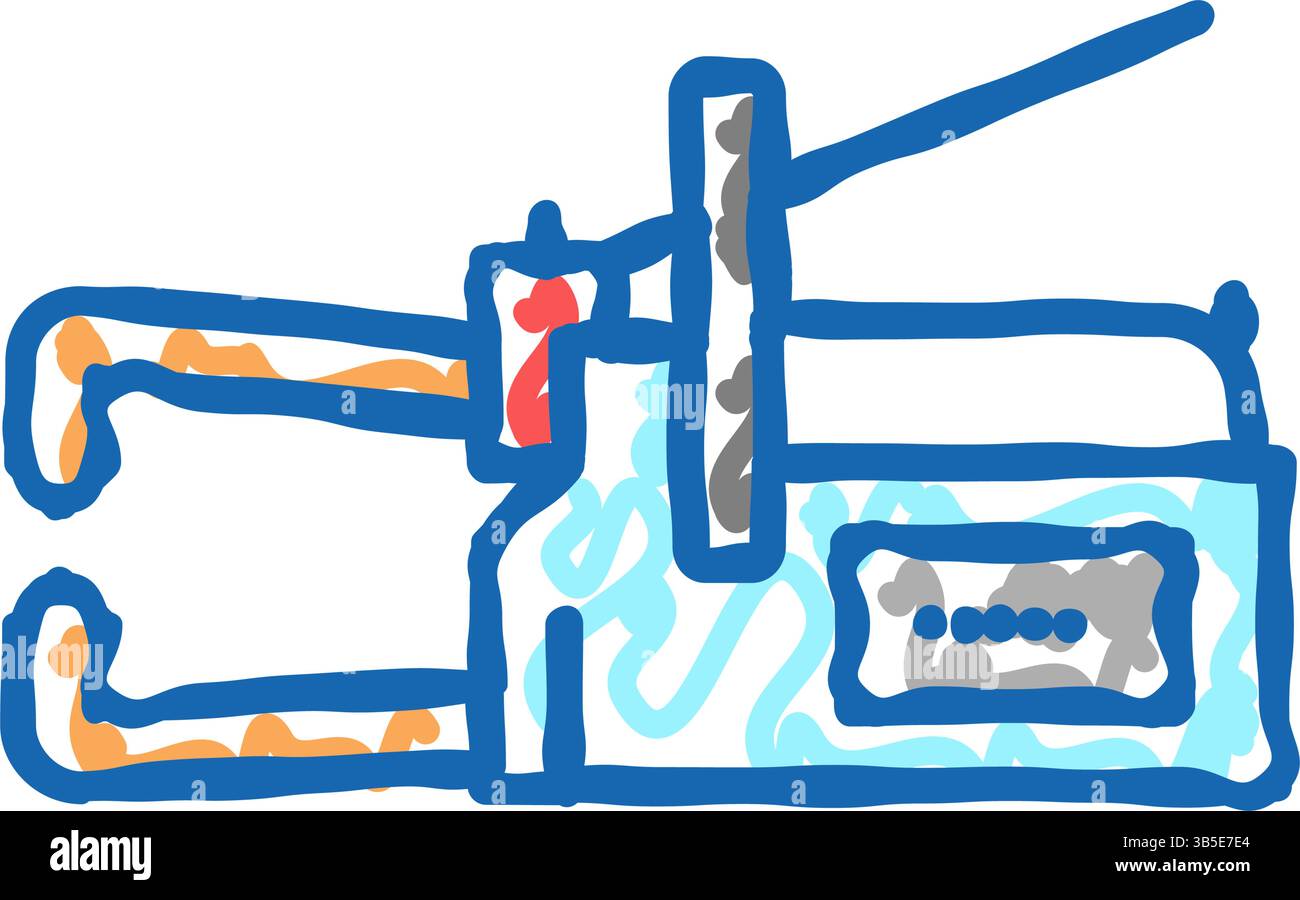 non-consumable electrode welding icon doodle illustration Stock Vector ...