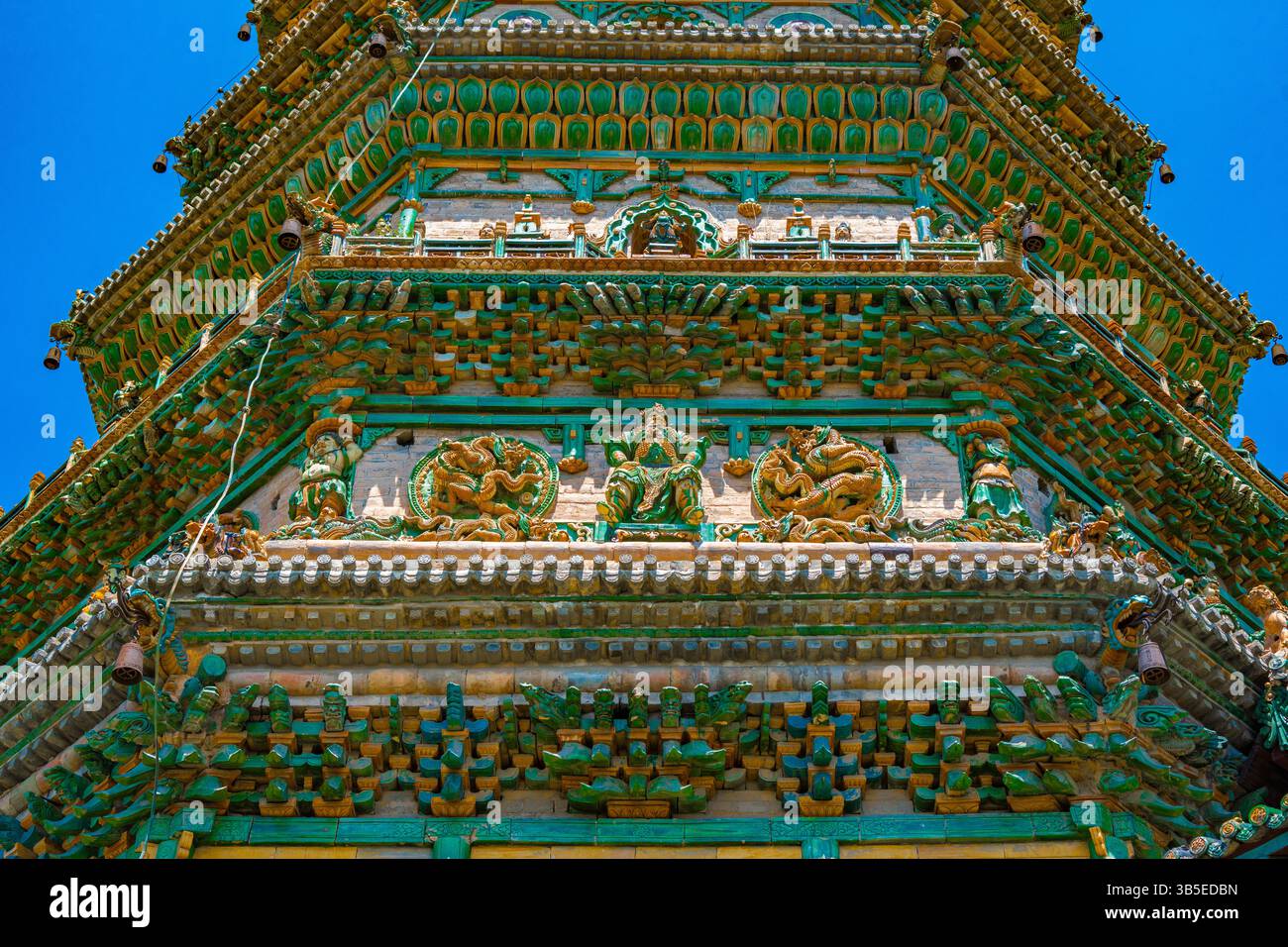 Shanxi Linfen Guangsheng Temple Glazed Pagoda, China Ancient ...