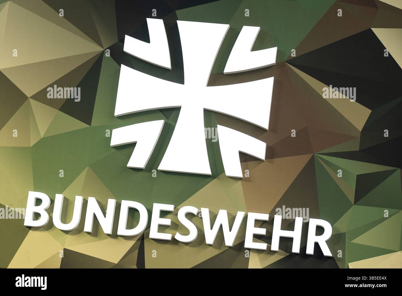 Friedrichshafen, Germany. 01st May, 2025. The Bundeswehr logo can be ...