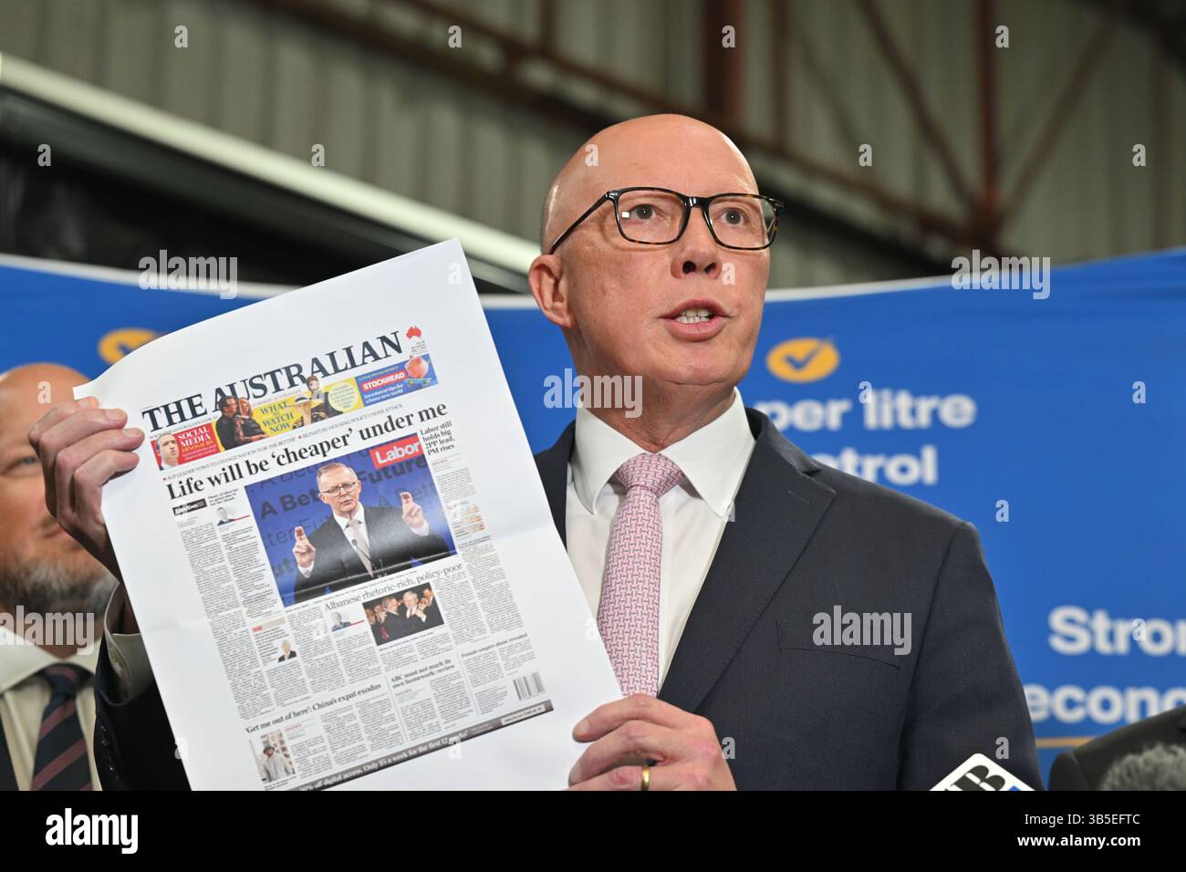 Perth, Australia. 02nd May, 2025. Leader of the Opposition Peter Dutton ...