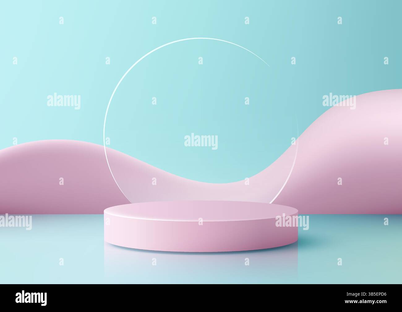 Smooth circular pink blue Stock Vector Images - Alamy