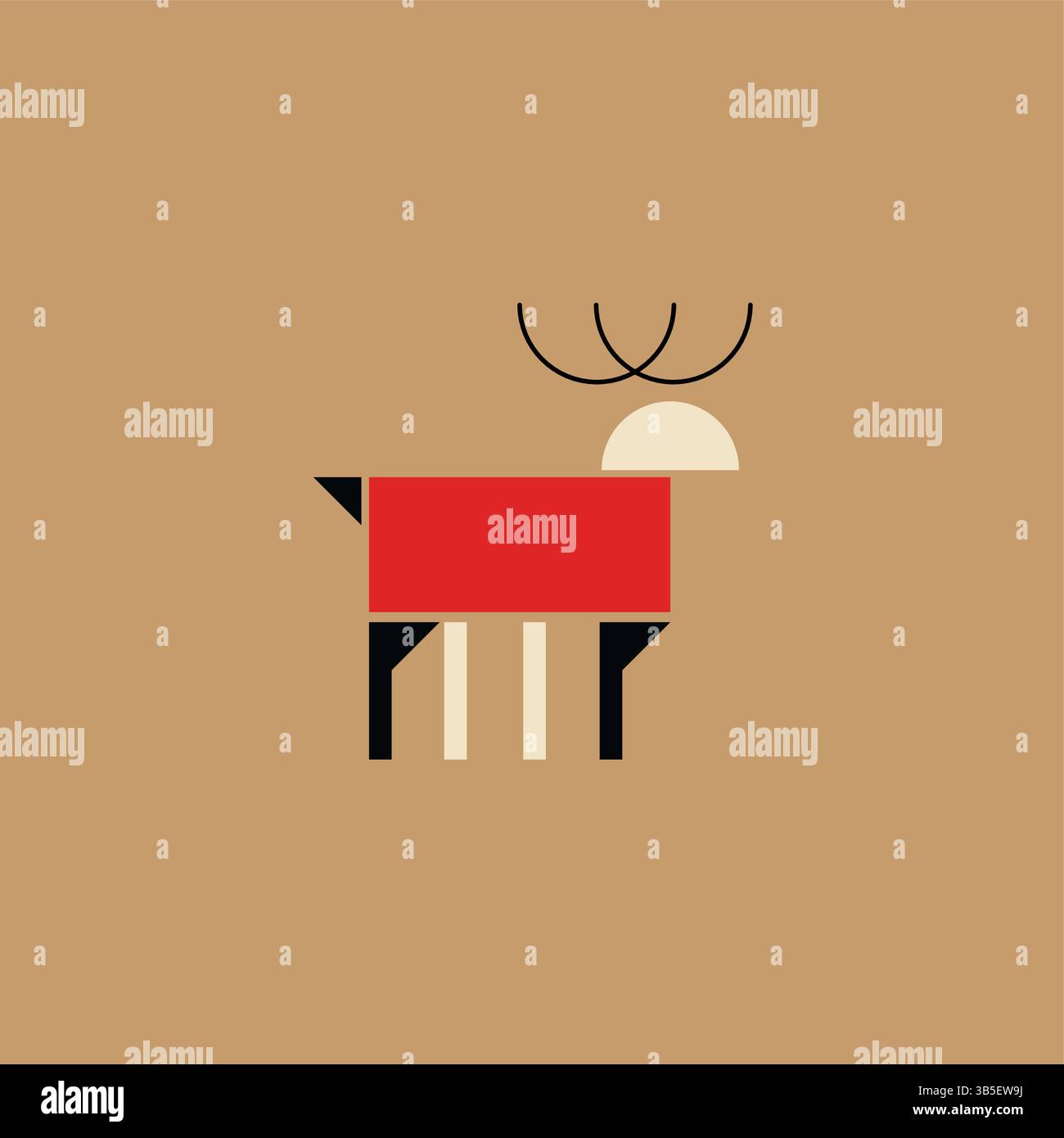 Abstract Deer Vector Art – Colorful Animal Illustration for Modern ...