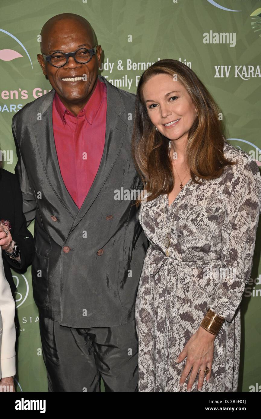 Beverly Hills, CA USA - May 1, 2025: Samuel L Jackson, Diane Lane ...