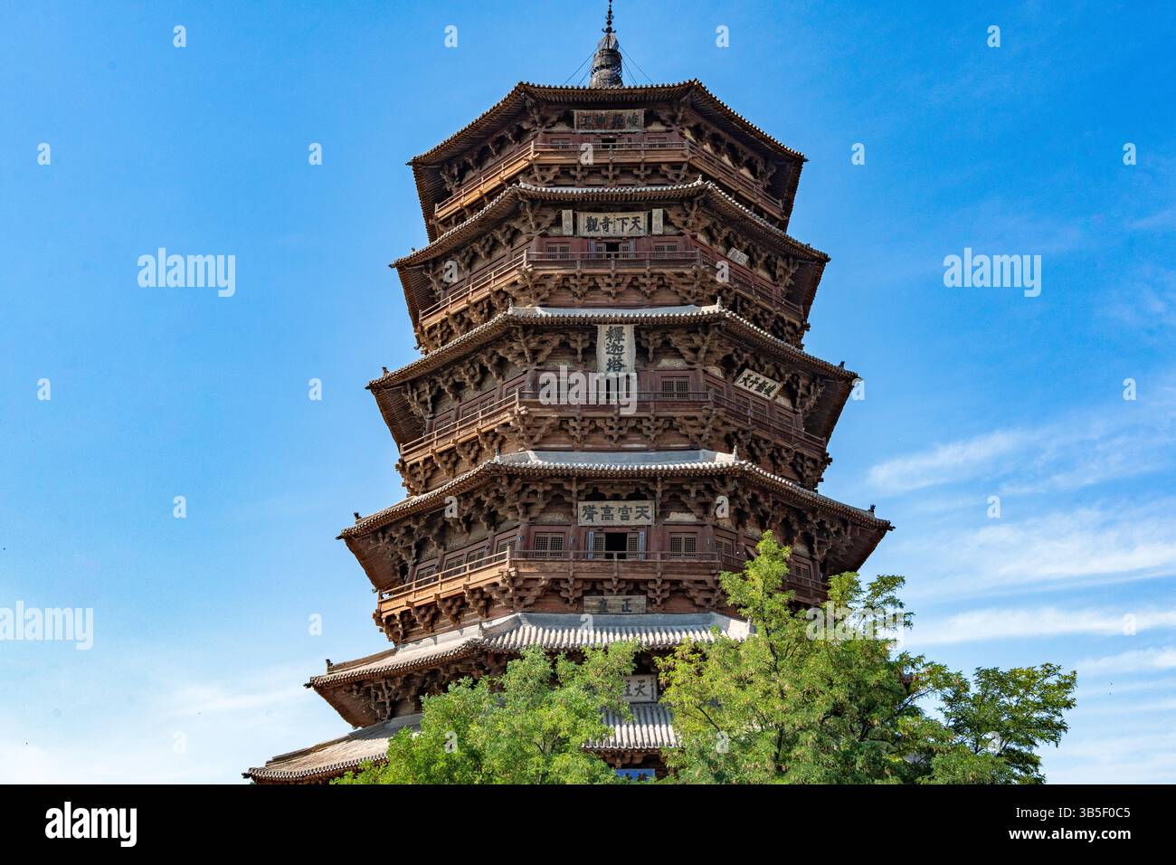 Yingxian Wooden Pagoda in Shanxi, ancient Chinese architectural relics ...