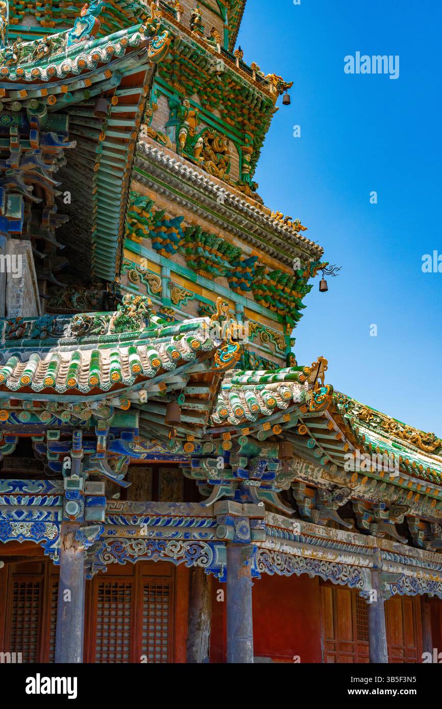 Shanxi Linfen Guangsheng Temple Glazed Pagoda, China Ancient ...