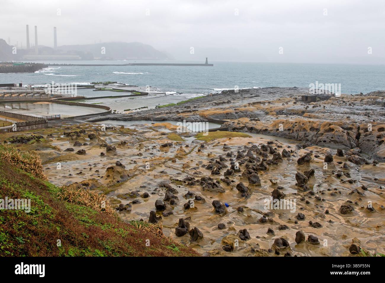 Coastal sandstone features in Heping Island Park Stock Photo - Alamy