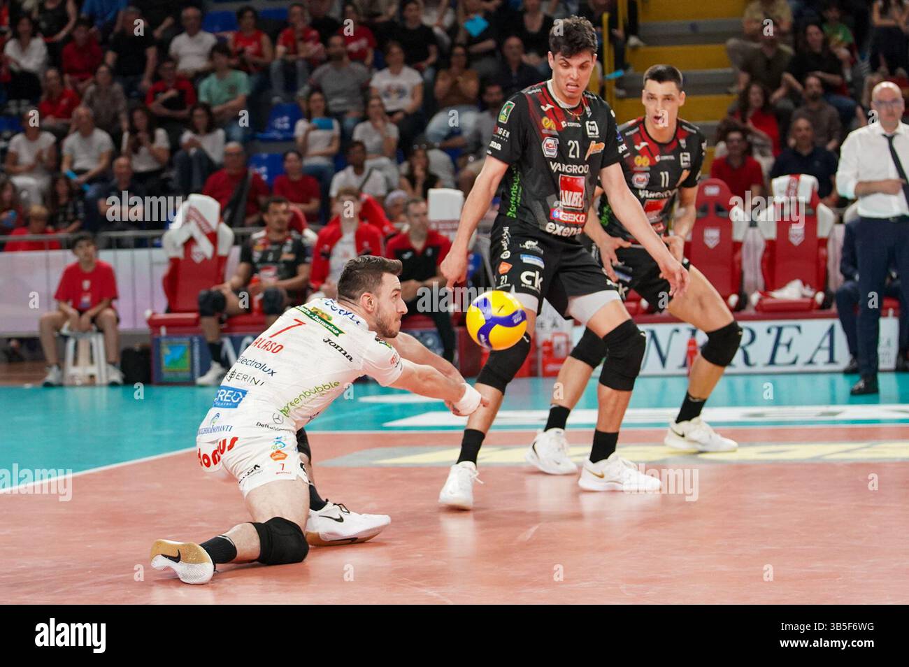 Civitanova Marche, Italy. 02nd May, 2025. FABIO BALASO (CUCINE LUBE CIVITANOVA) during Playoff ...