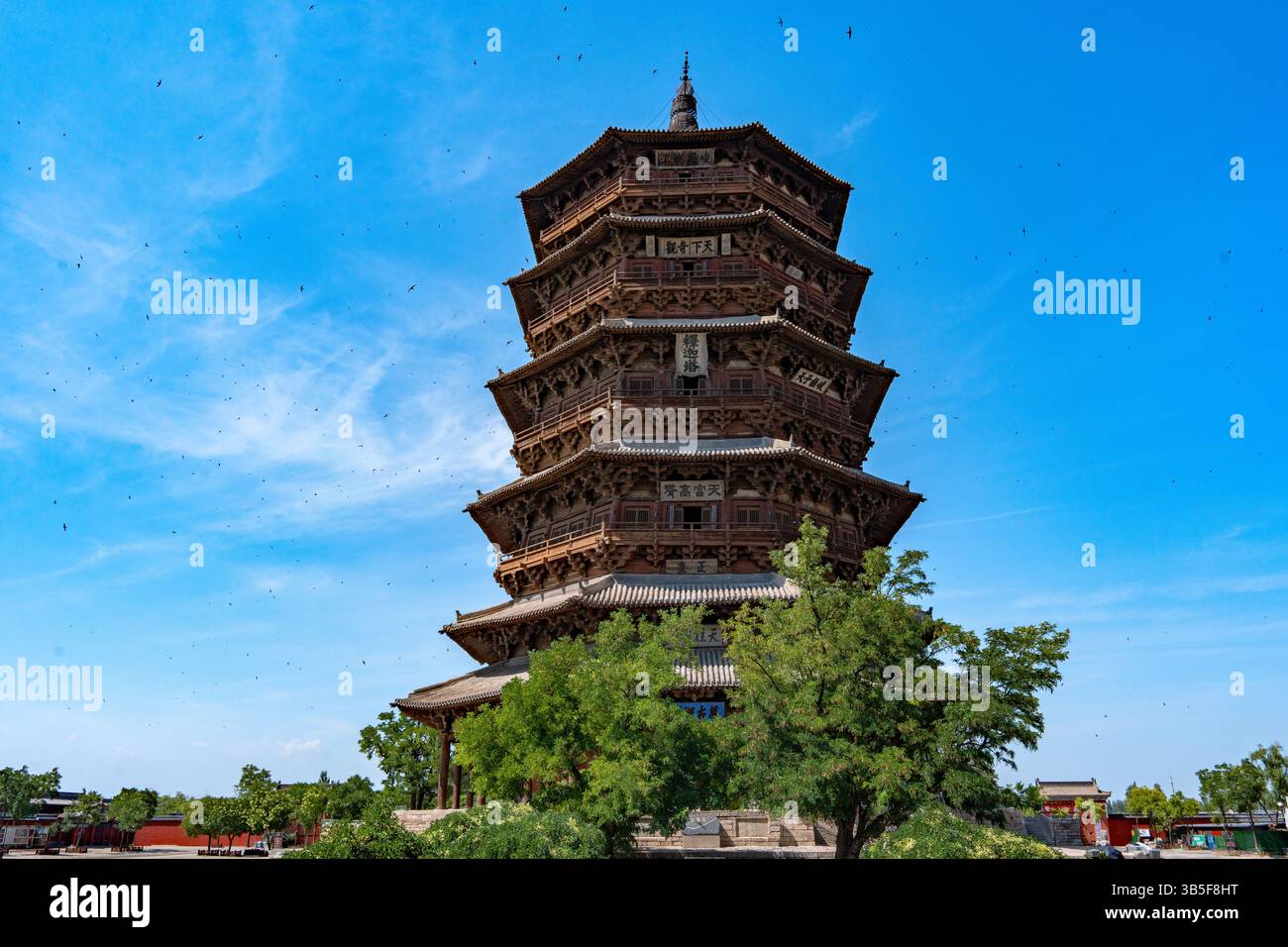 Yingxian Wooden Pagoda in Shanxi, ancient Chinese architectural relics ...