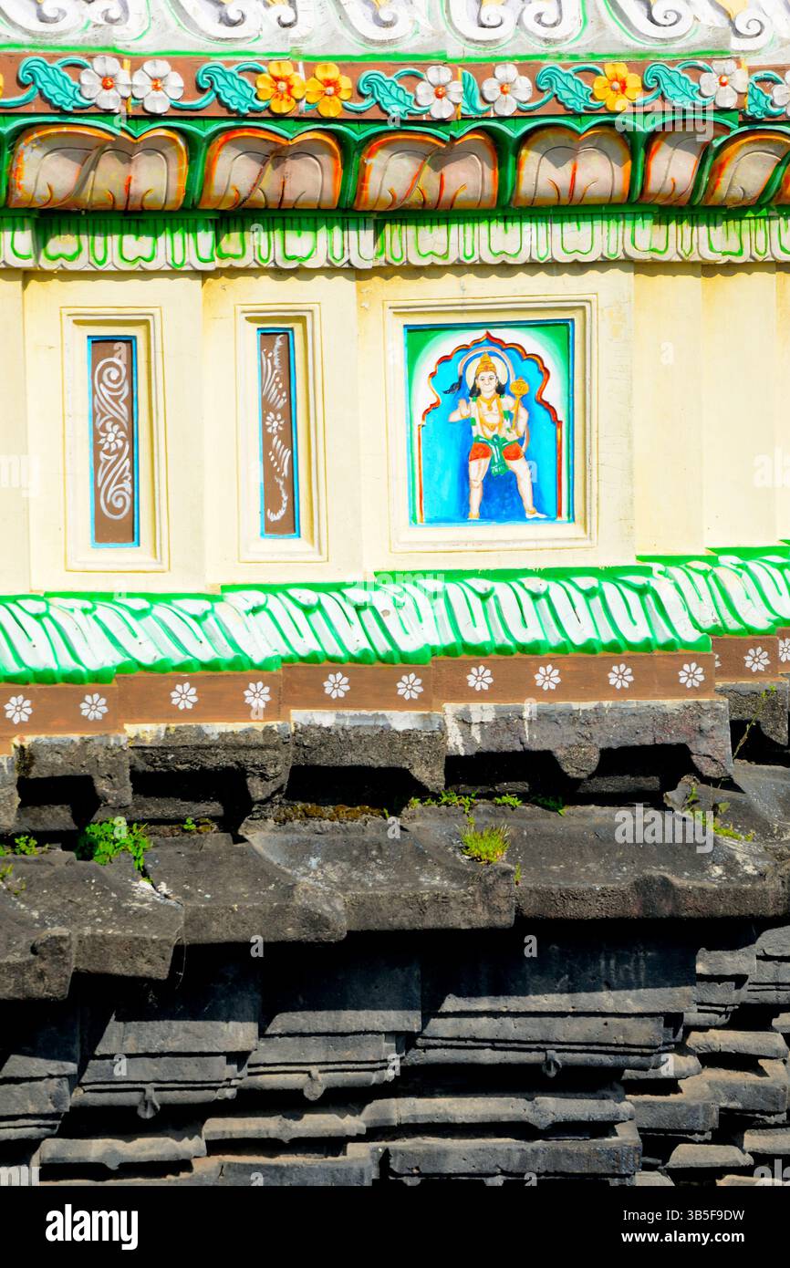 Partial view of Yamai Devi Mandir, Aundh, near Satara, Maharashtra ...