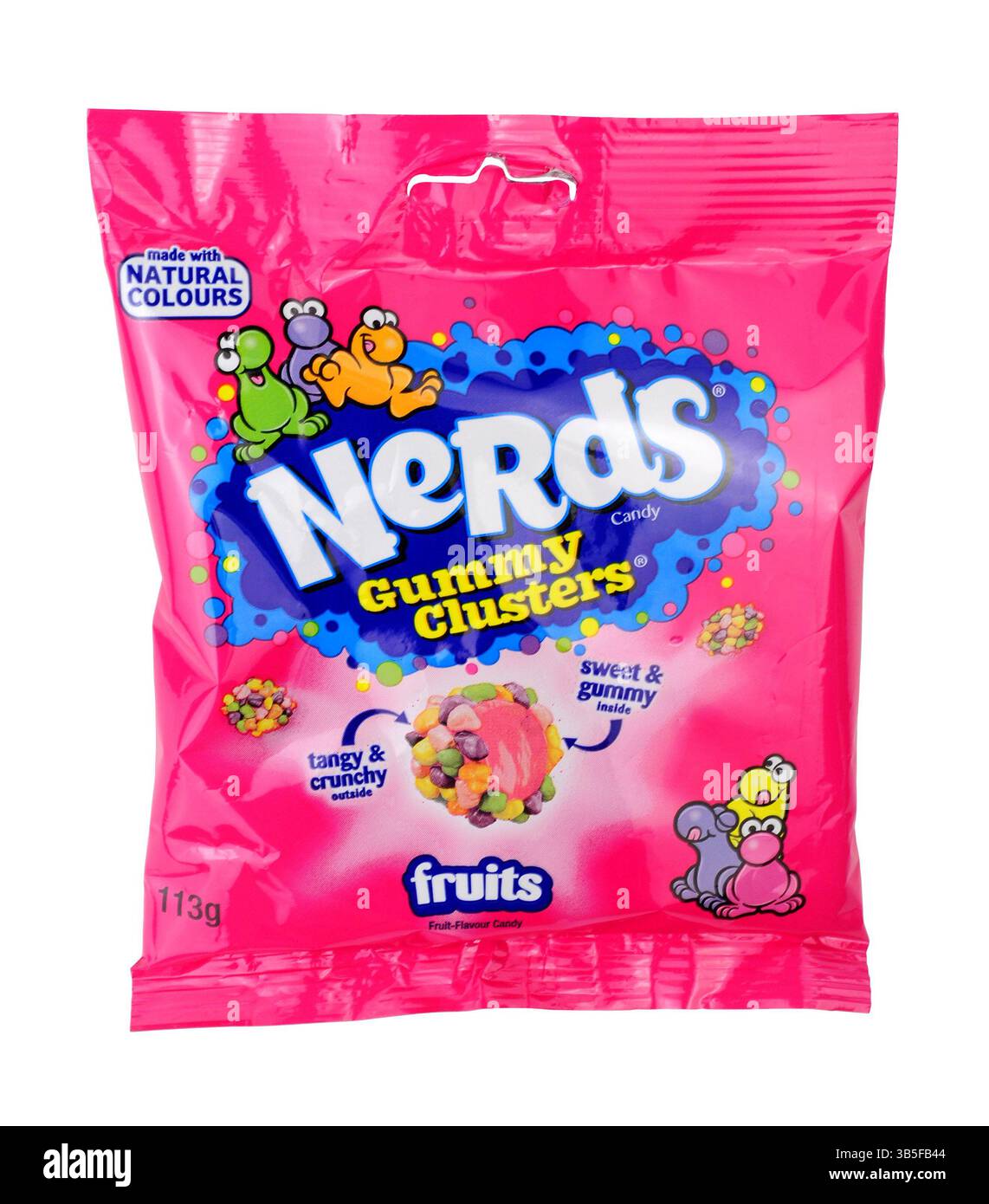 Nerds gummy clusters fruit flavoured candy made with natural colours in ...