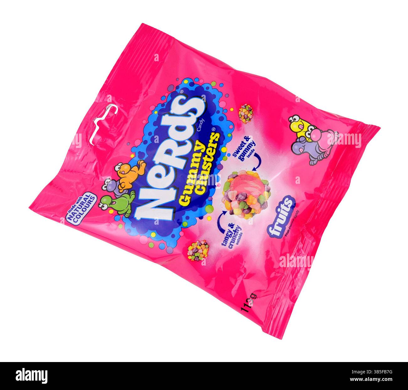 Nerds gummy clusters fruit flavoured candy made with natural colours in ...