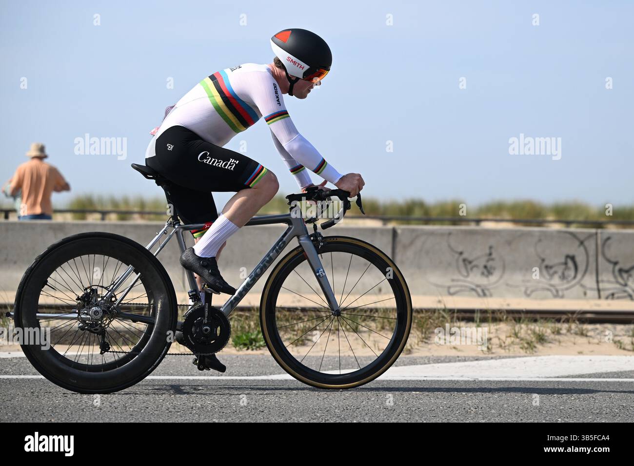 Oostende, Belgium. 01st May, 2025. Canadian Nathan Clement pictured in ...