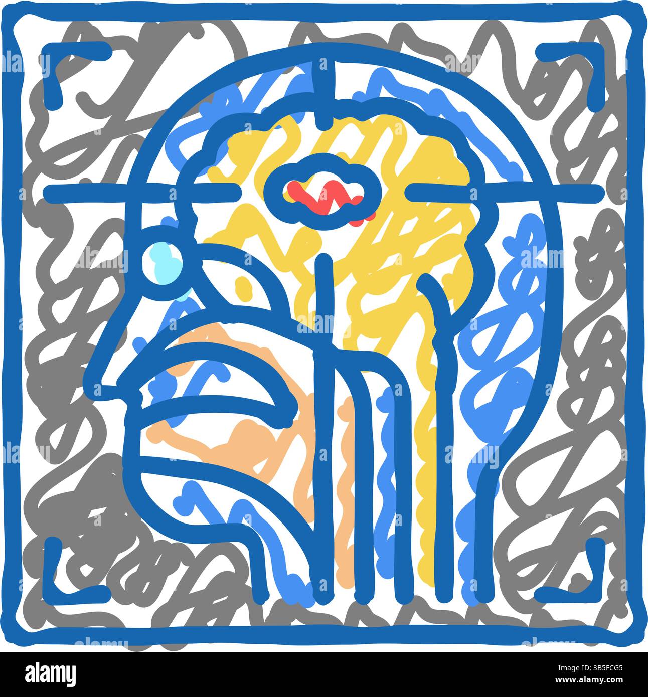 nuclear medicine radiology icon doodle illustration Stock Vector Image ...