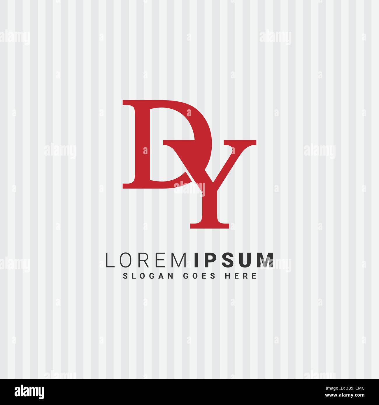 Abstract Letter DY Logo - Initial Monogram Template for Alphabet D and ...