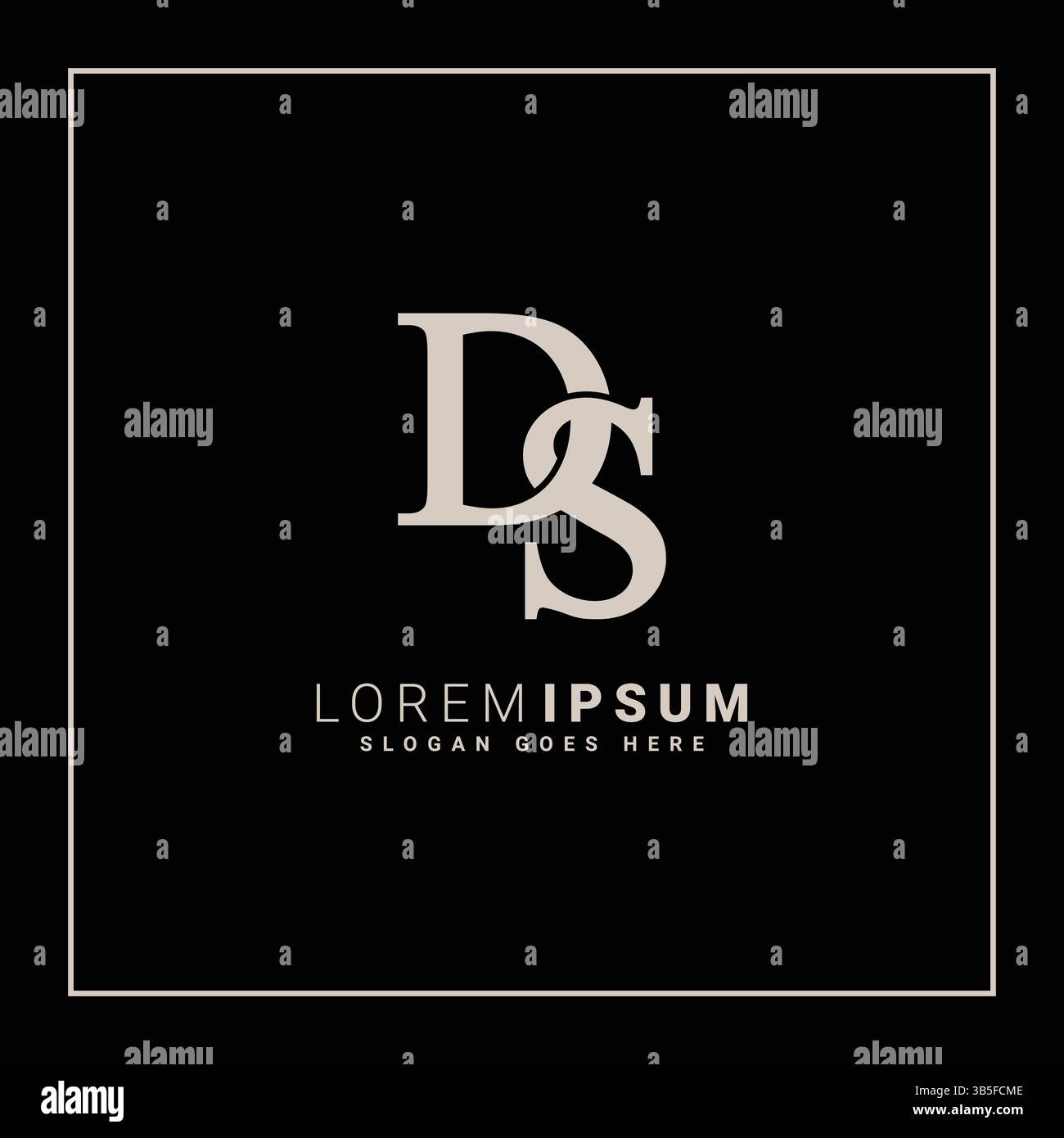 Creative Monogram for Initial Letter DS Logo - Minimal Vector Logo ...