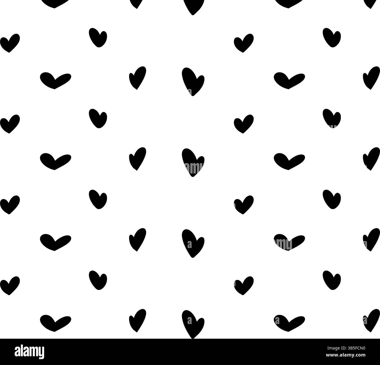 Seamless pattern of black hearts on a transparent background ...
