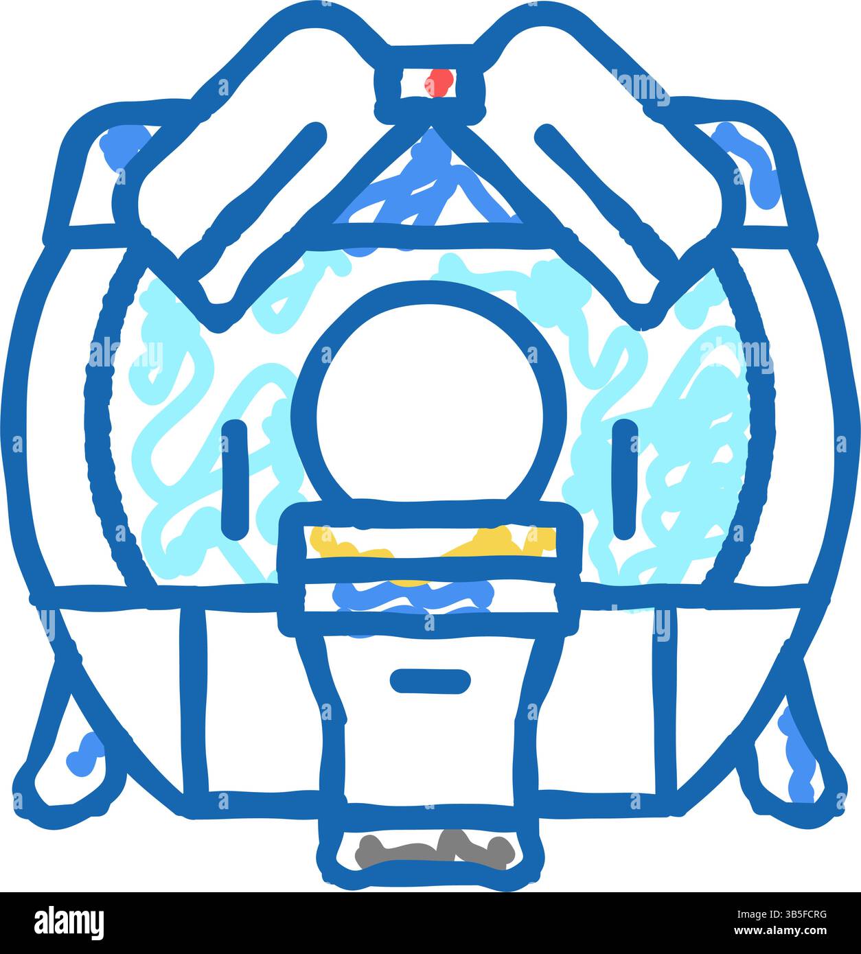 mri hospital radiology equipment icon doodle illustration Stock Vector ...