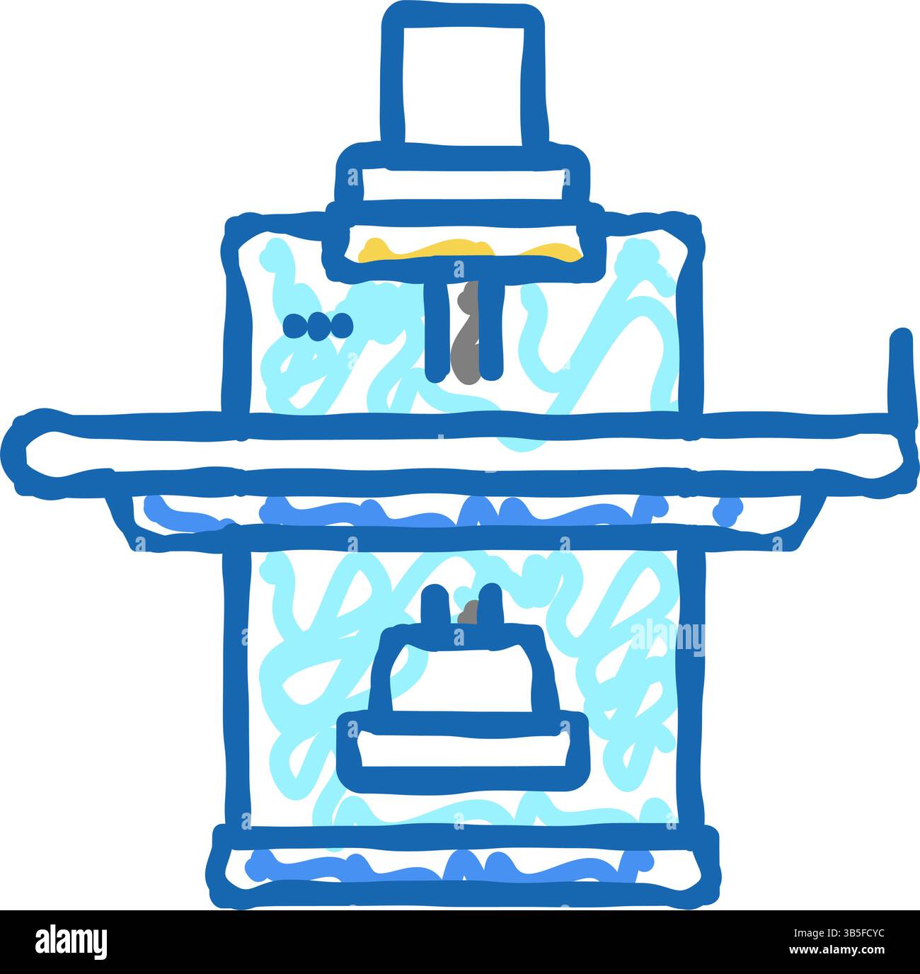 fluoroscope radiology icon doodle illustration flat Stock Vector Image ...