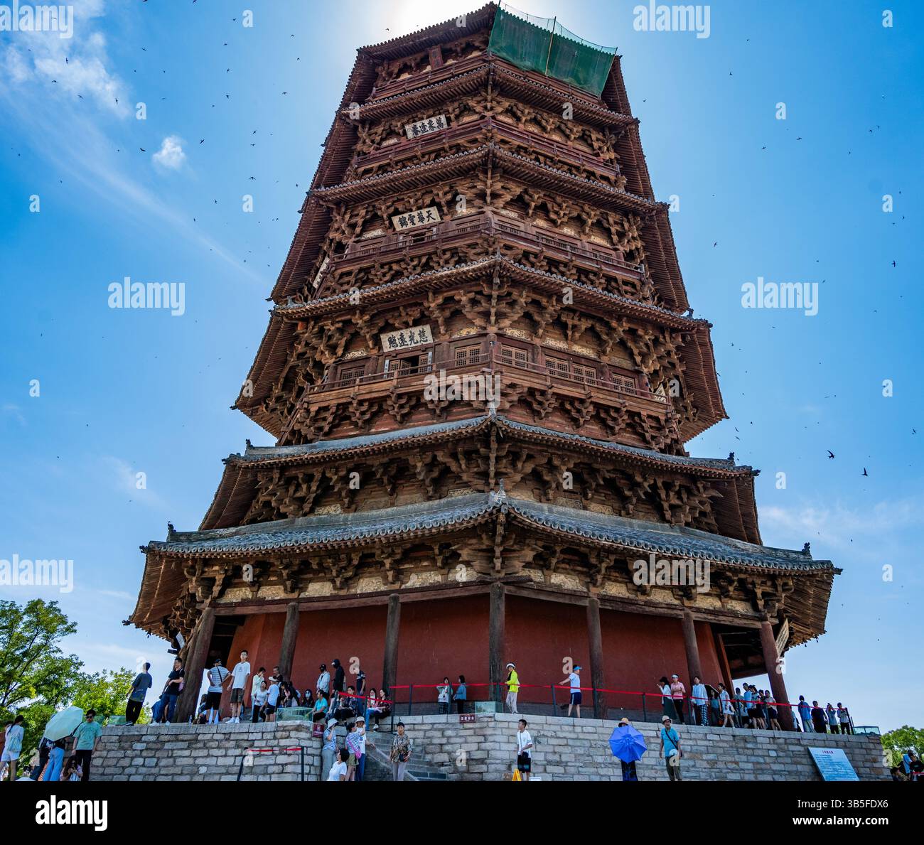 Yingxian Wooden Pagoda in Shanxi, ancient Chinese architectural relics ...