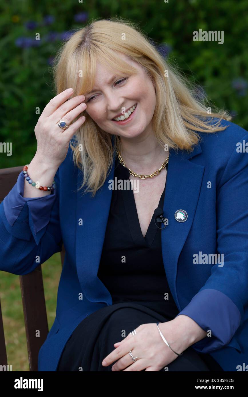 Canterbury, UK. 25th Apr, 2025. Rosie Duffield MP visiting the Ann ...