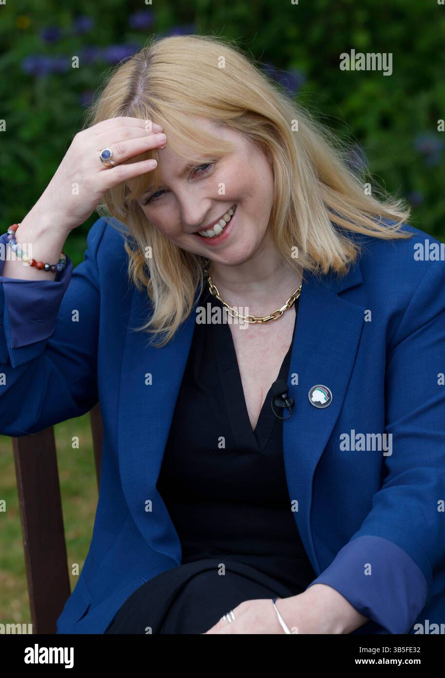 Canterbury, UK. 25th Apr, 2025. Rosie Duffield MP visiting the Ann ...
