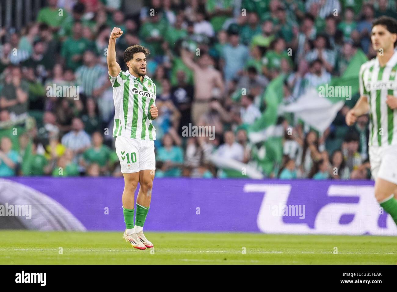 Abde Ezzalzouli of Real Betis celebrates a goal 1-0 during the UEFA ...