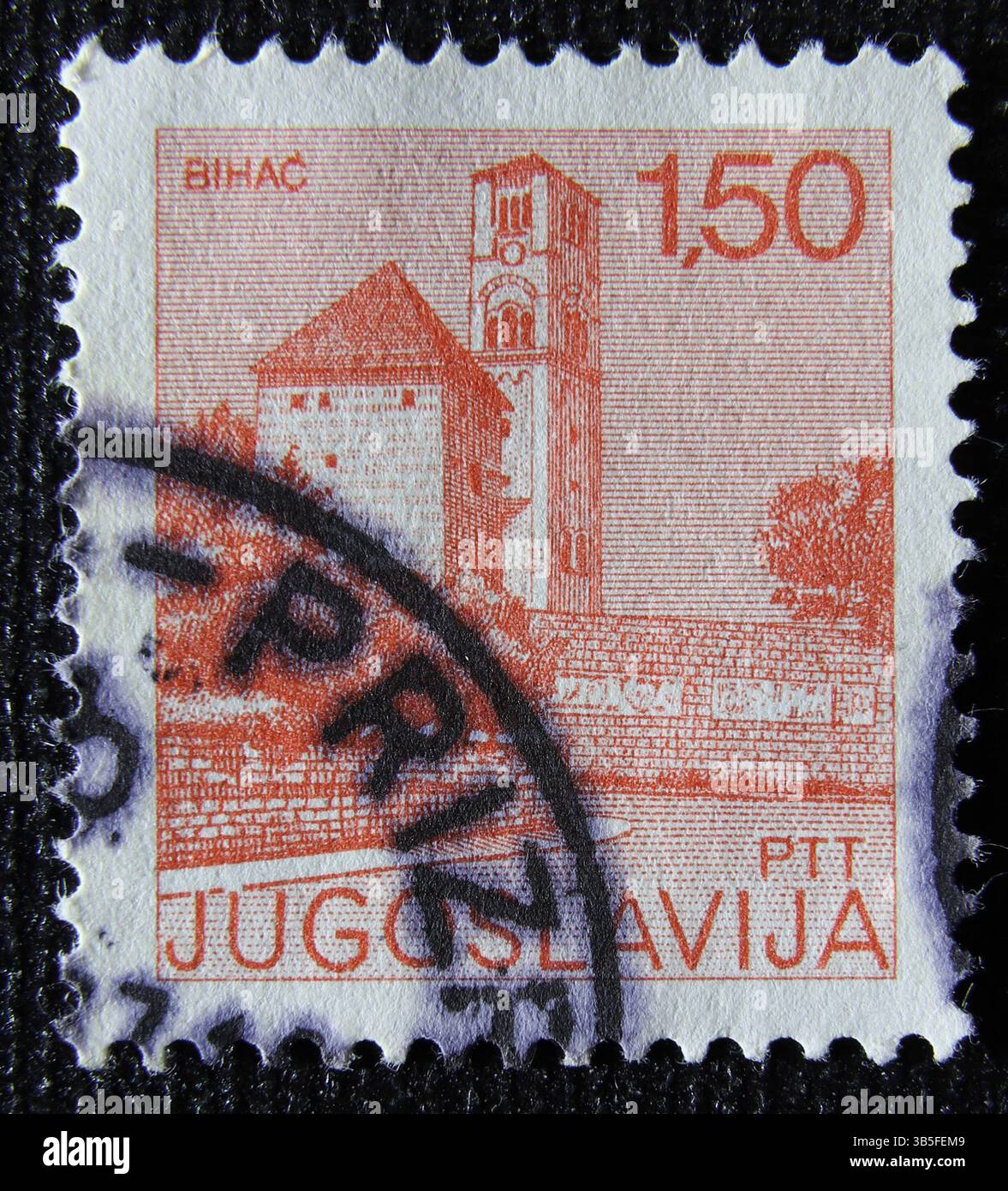 ISTANBUL, TURKEY - JANUARY 02, 2021: Yugoslavia stamp shows Church ...
