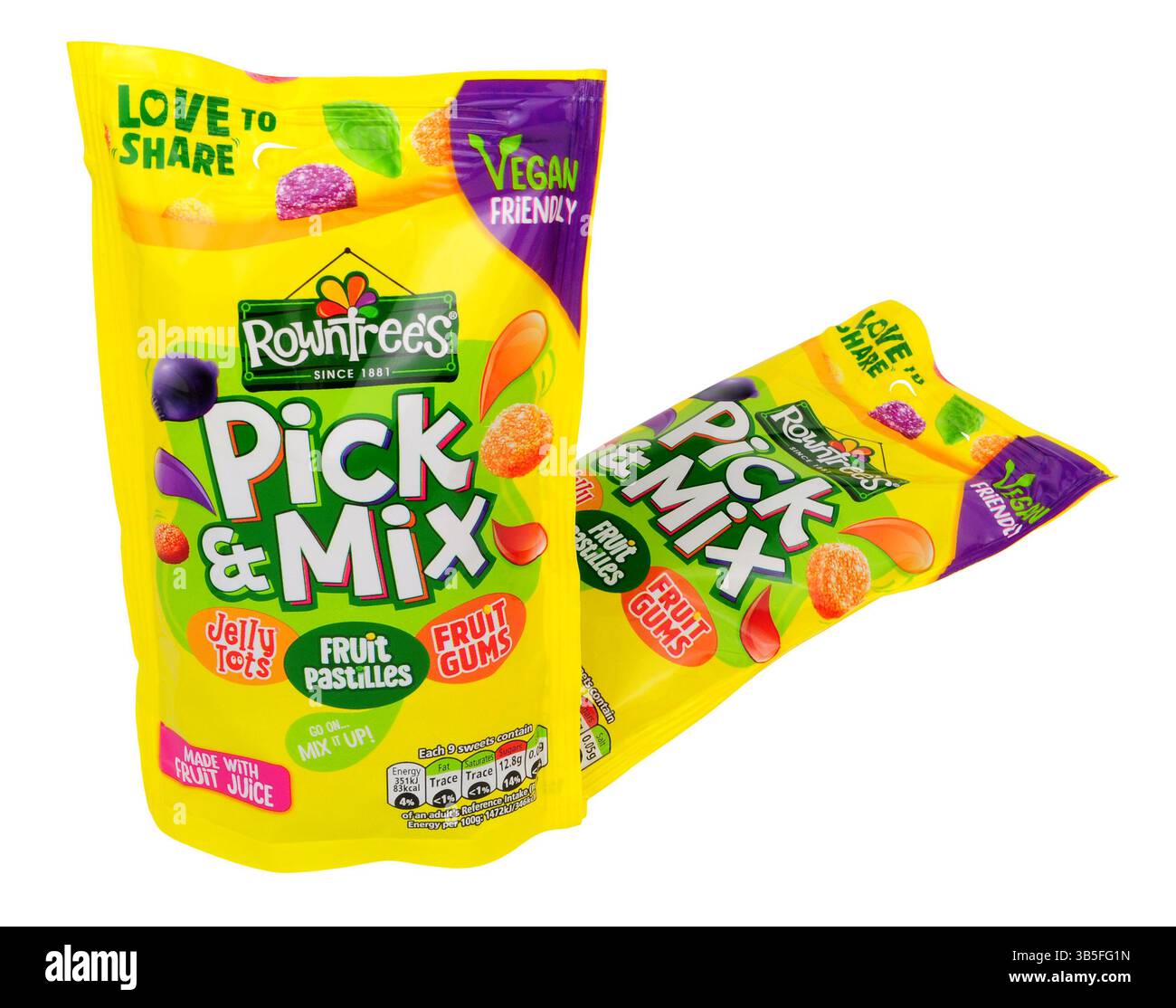 Rowntree's pick and mix fruit flavour jelly sweets in a 150g pouch ...