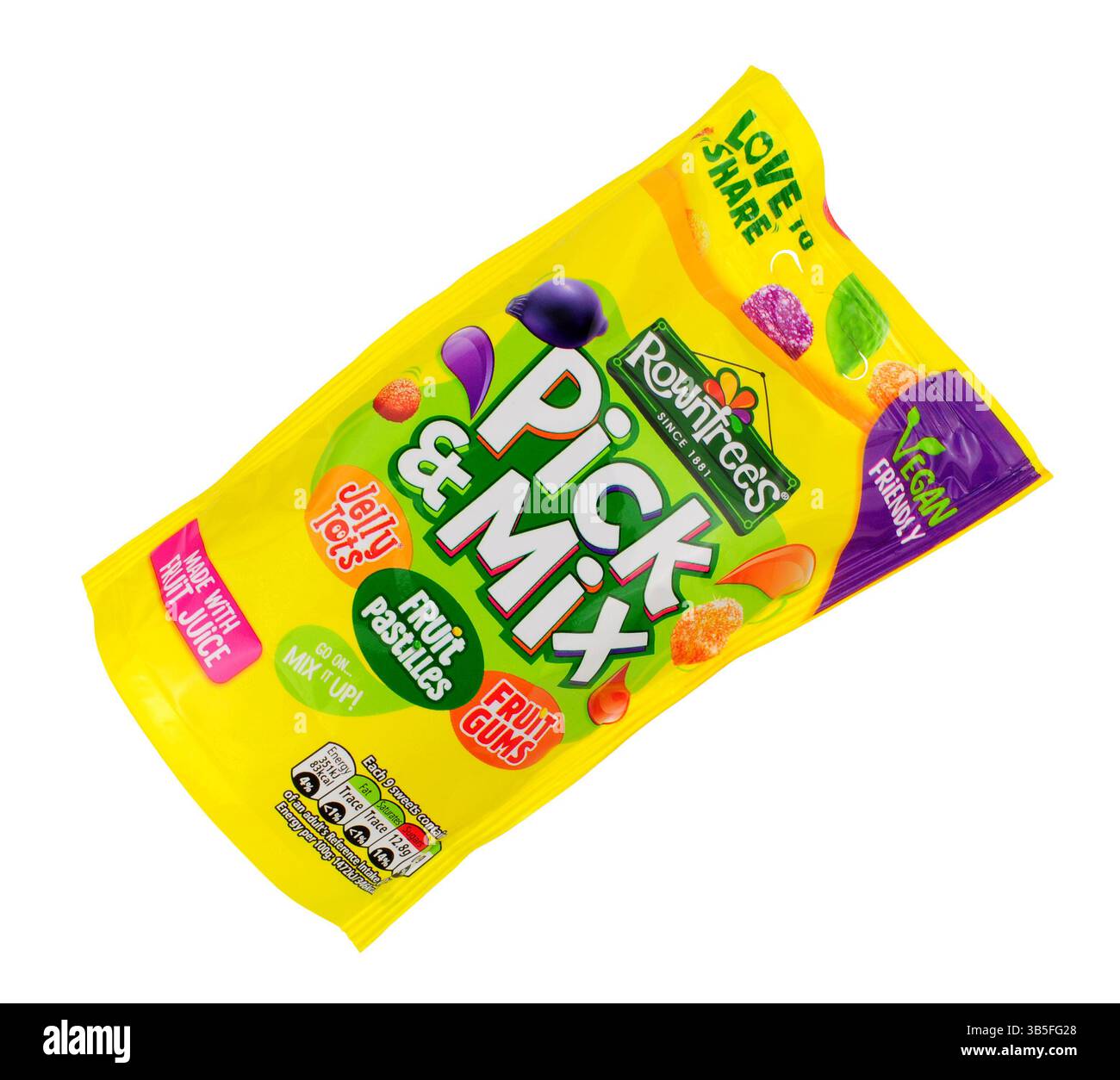 Rowntree's pick and mix fruit flavour jelly sweets in a 150g pouch ...