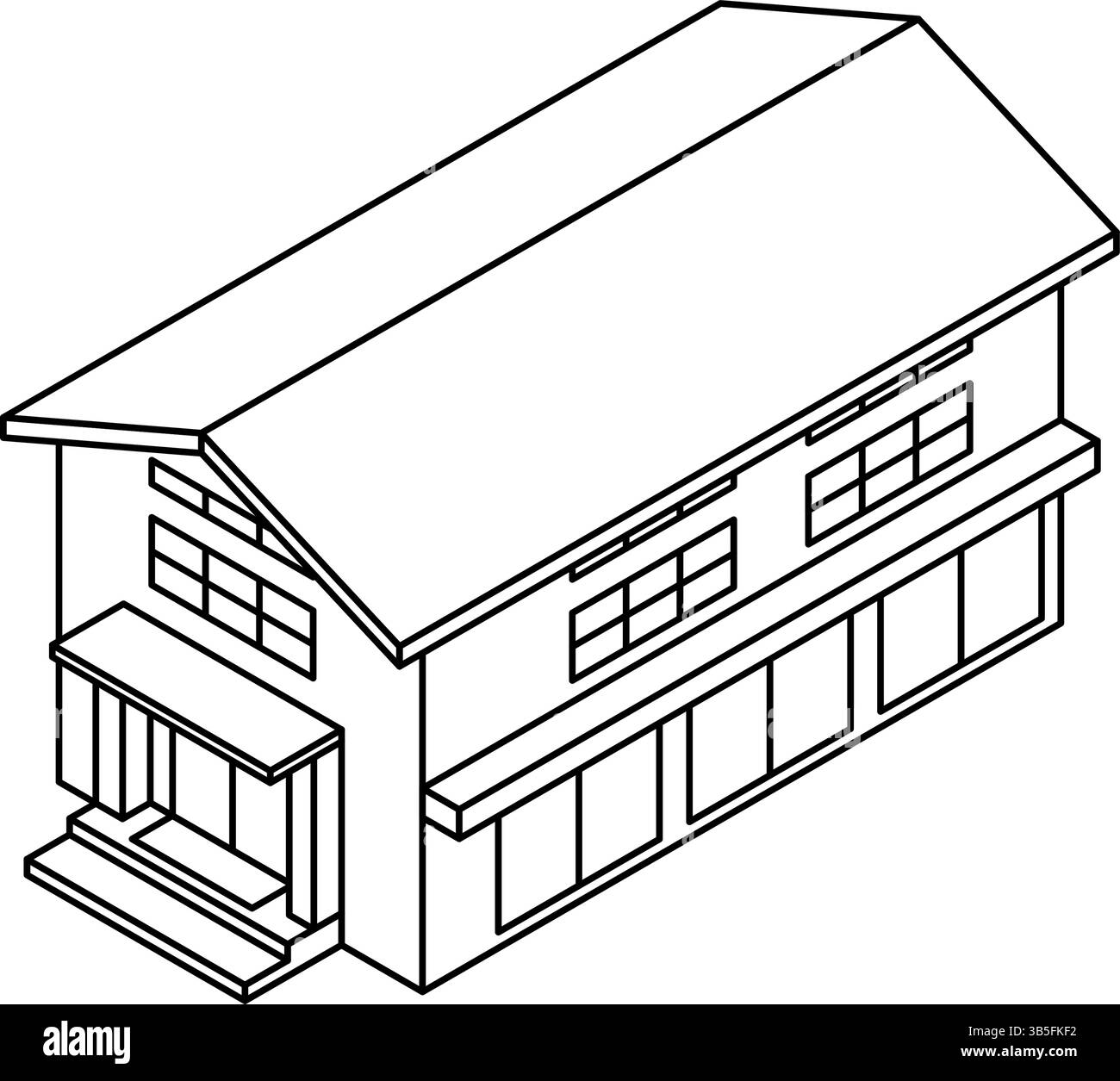 Isometric illustration of a gymnasium, auditorium, store, public ...