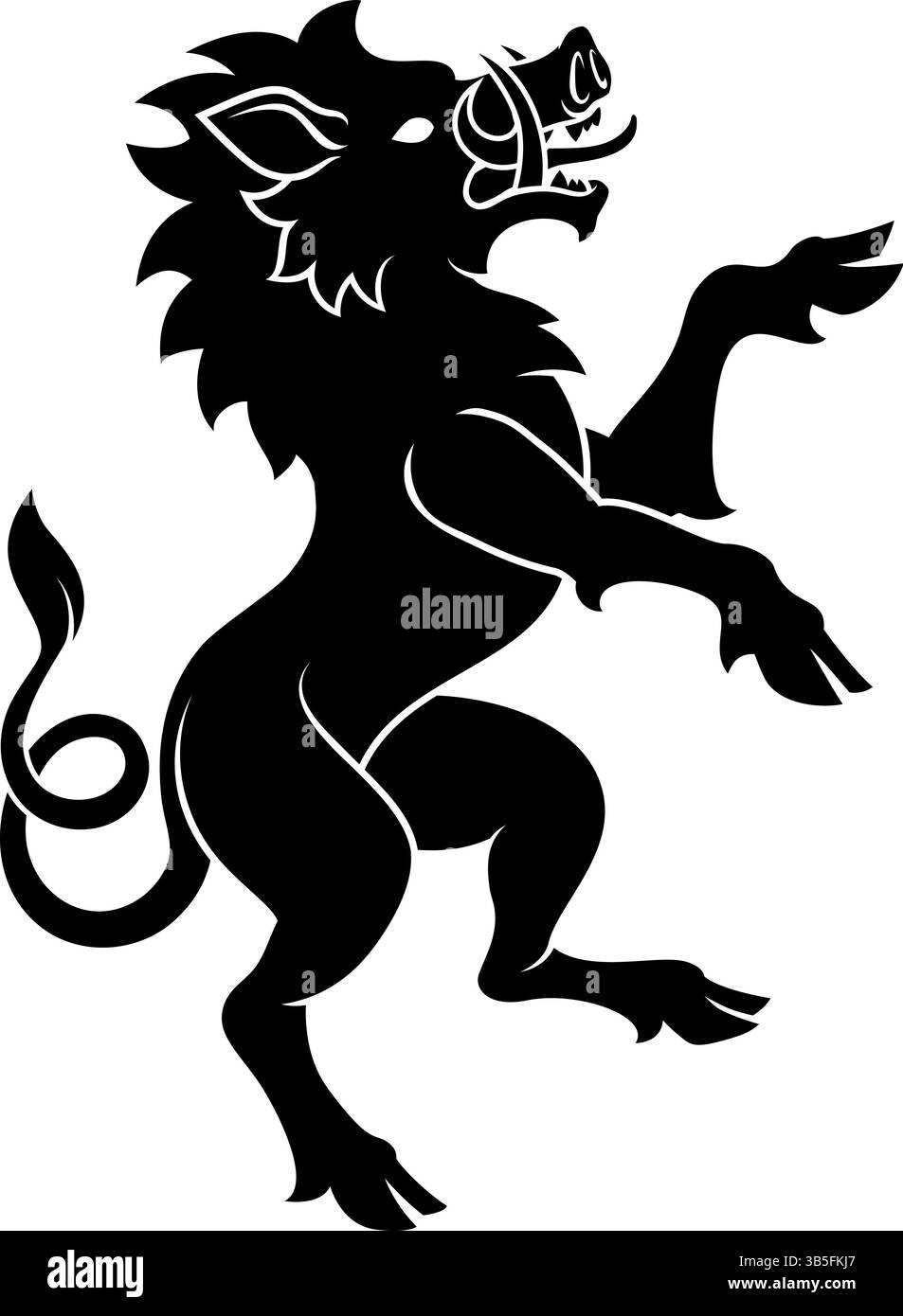 Heraldry Boar Heraldic Coat of Arms Animal Stock Vector Image & Art - Alamy