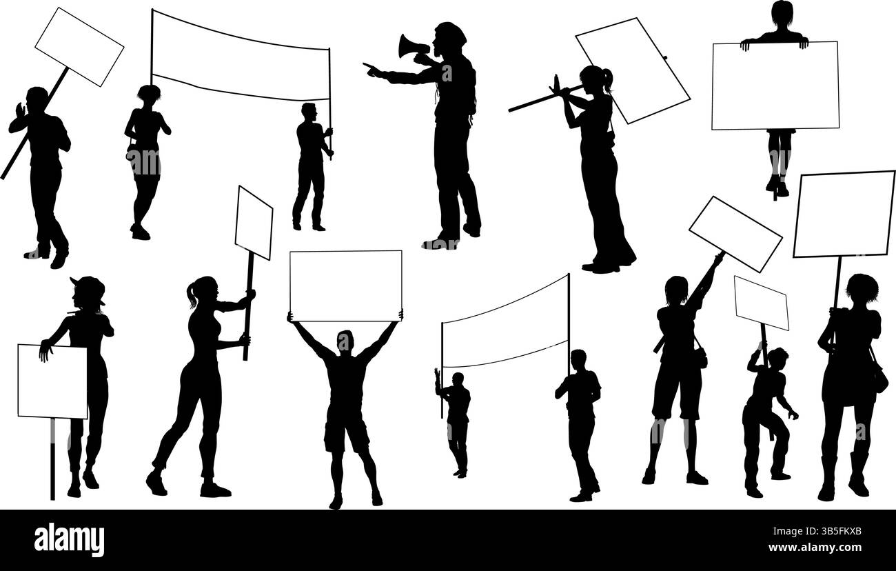 Protesting for people Black and White Stock Photos & Images - Alamy