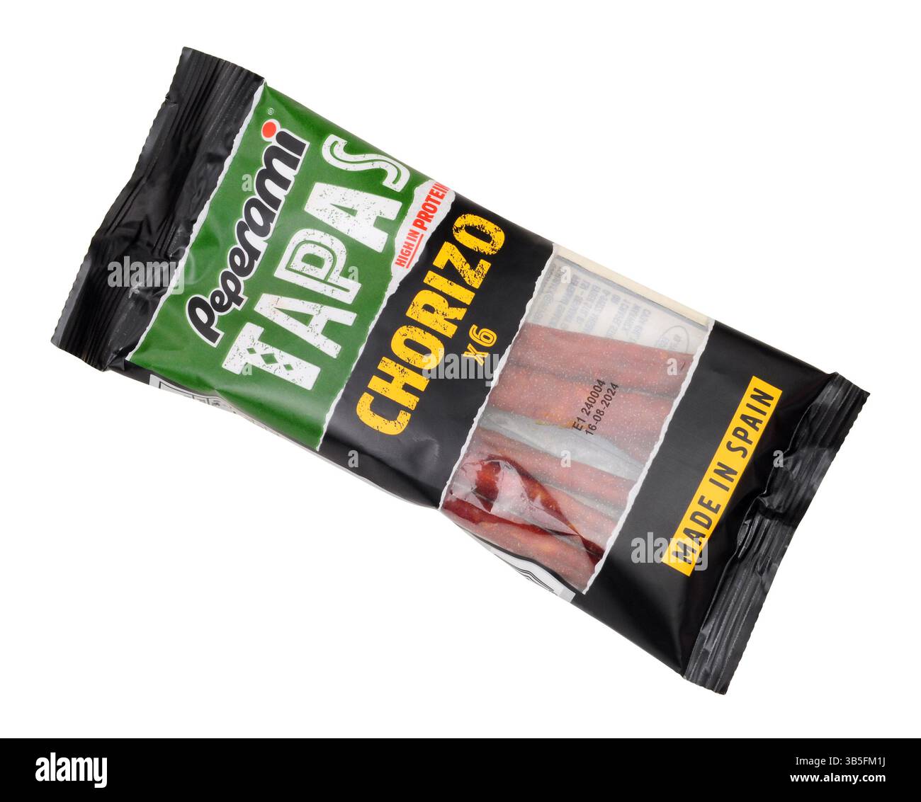 Peperami tapas chorizo mini snack air dried pork salamis in a 50g pack ...