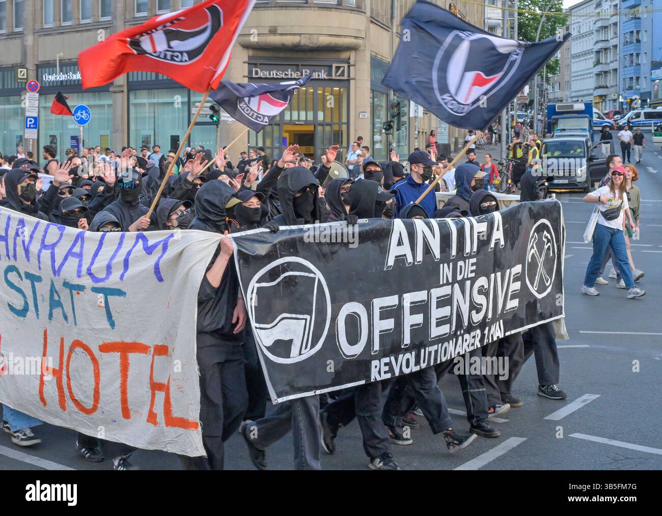 Der Schwarze Block, Revolutionäre 1. Mai -Demonstration. 01.05.2025 ...
