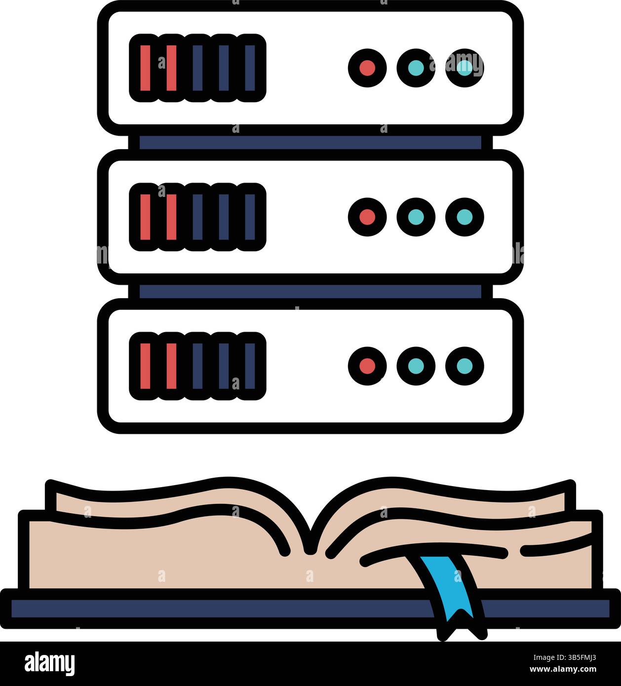 Hard disk book Stock Vector Images - Alamy