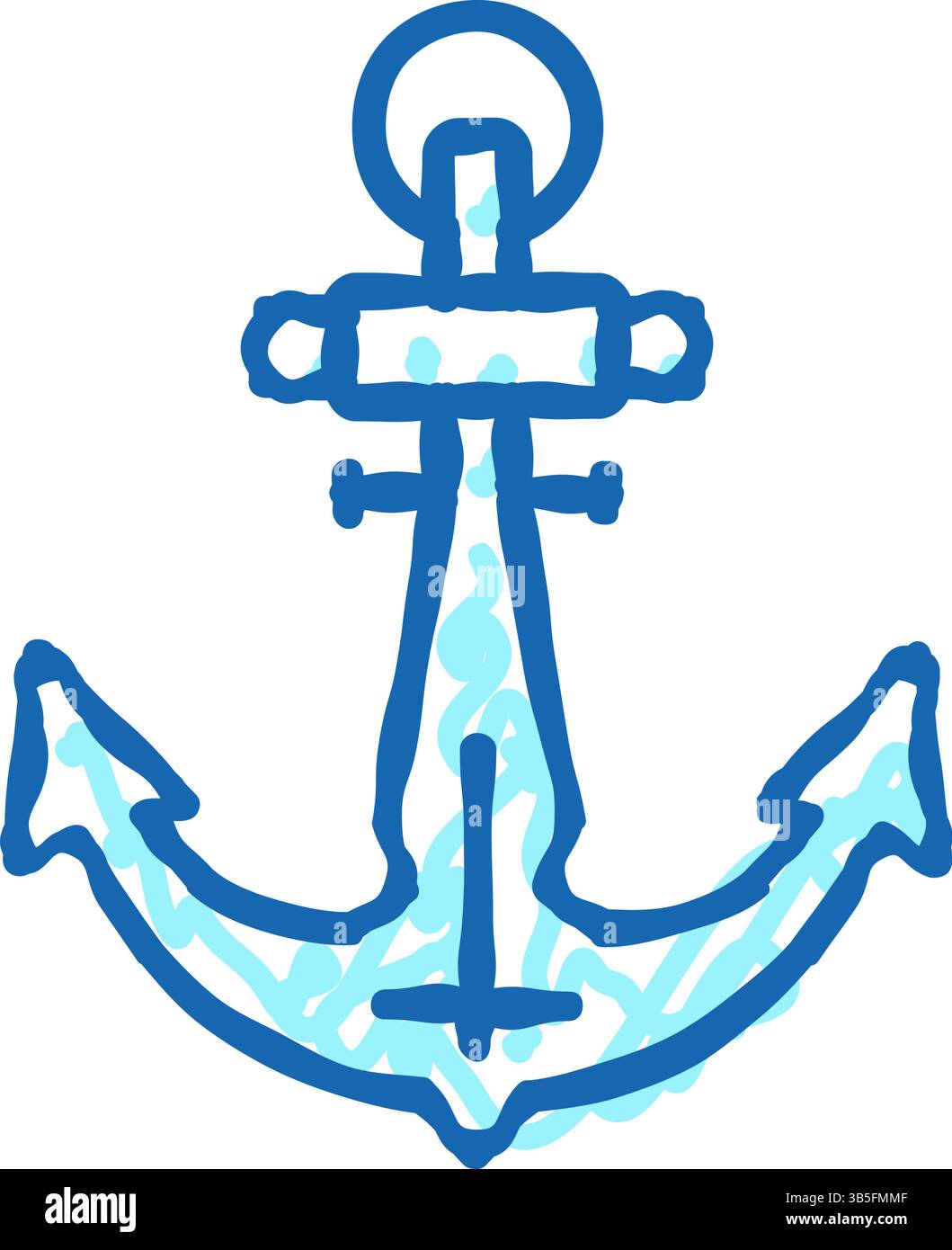 anchor port icon doodle illustration Stock Vector Image & Art - Alamy