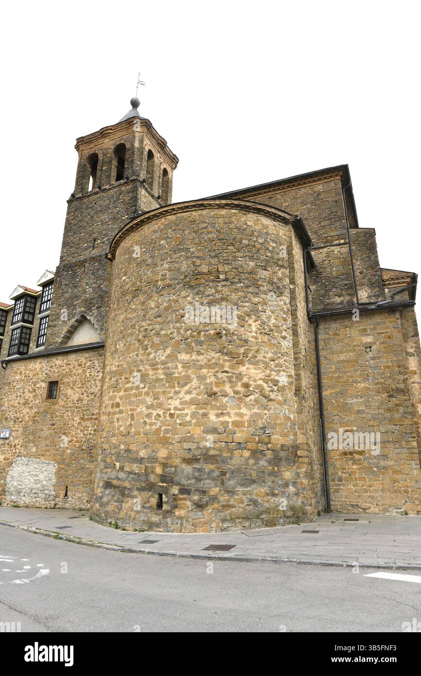 Jaca, San Ginés church (Romanesque, 12th century in Santa Cruz ...