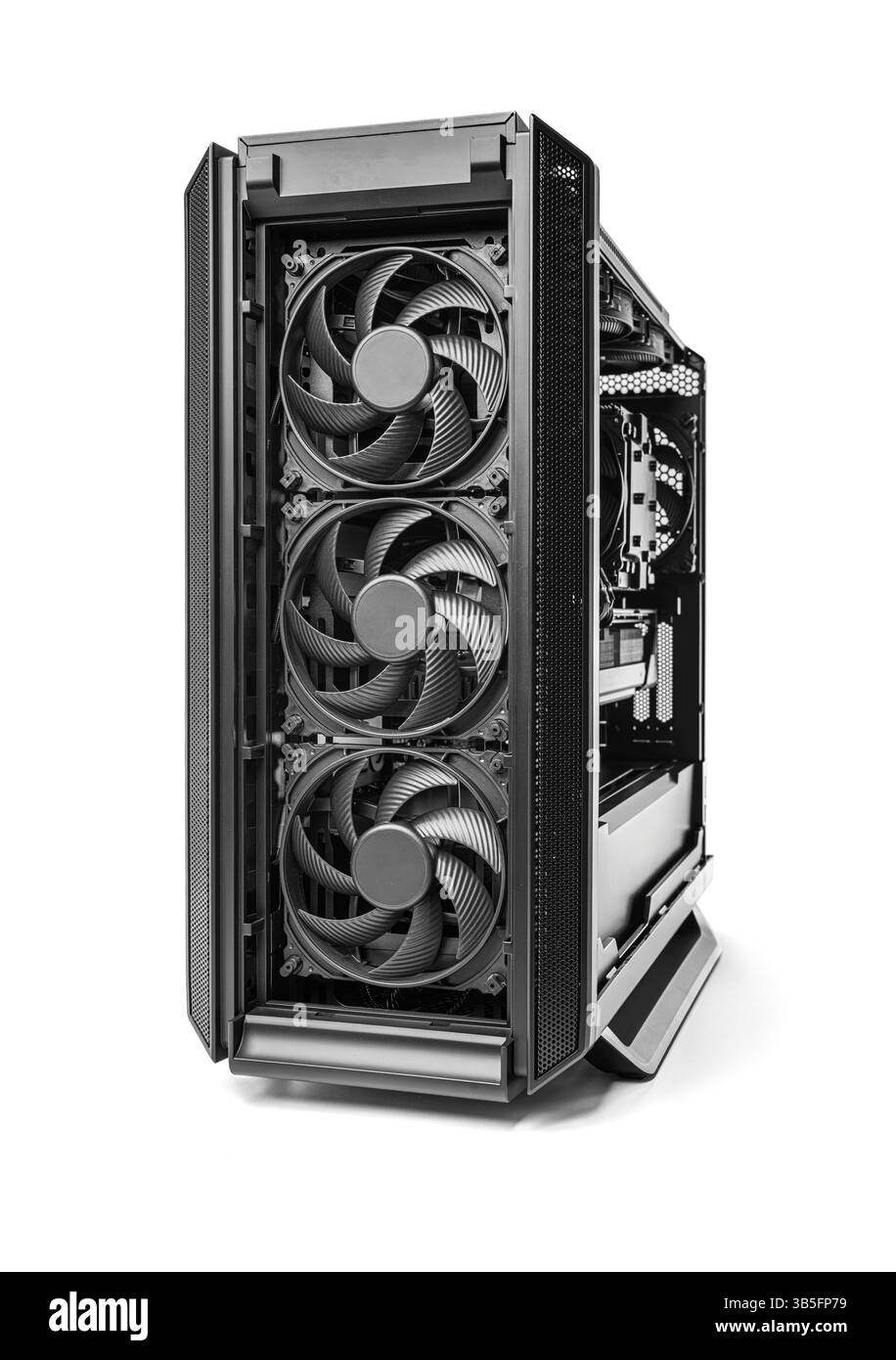 A powerful custom-built PC case Stock Photo - Alamy