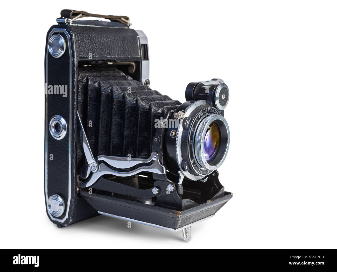 Vintage camera with bellows and unique components displayed in an ...