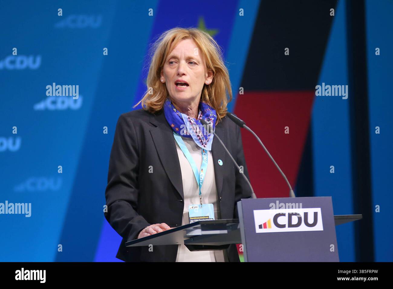 Berlin, Deutschland, 28.04.2025: Estrel: CDU-Bundesausschuss: Karin ...